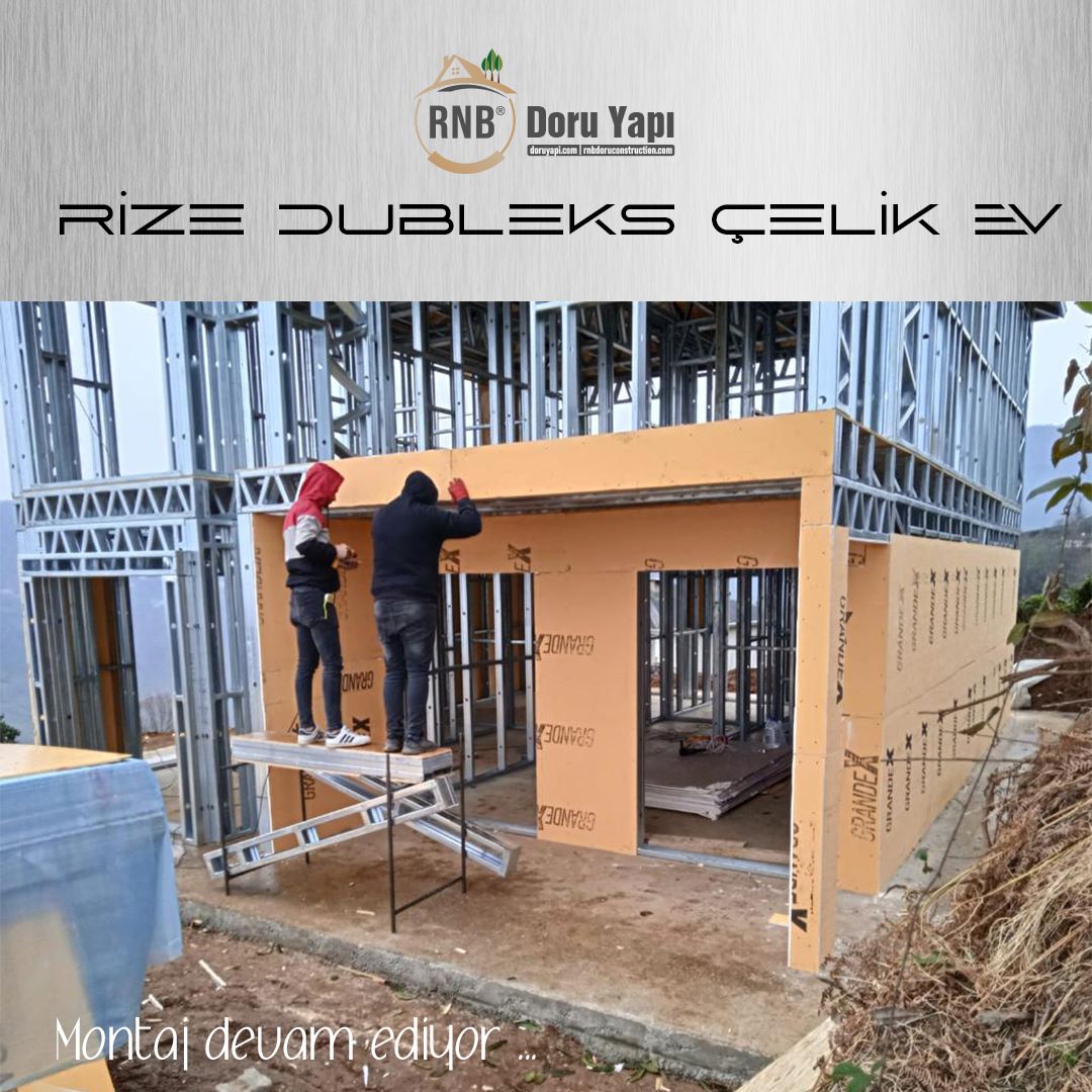 Rize Dublex Steel House - RNB Doru Construction
